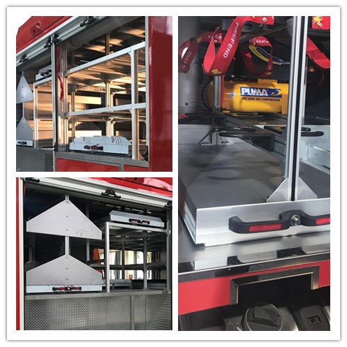 Anti Rust Fire Truck Compartment Aluminum Body Fire Truck Parts